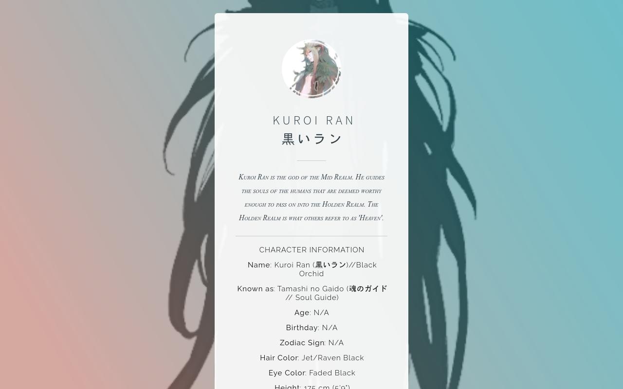 Kuroi Ran Information